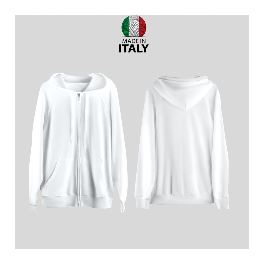 Felpe Unisex con ZIP poliestere 100%